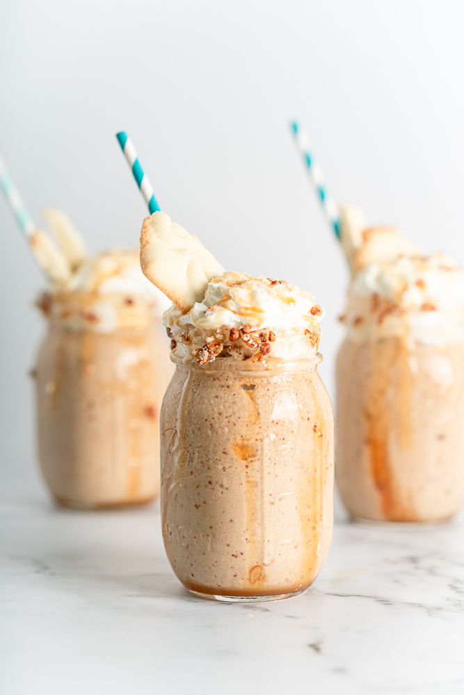 Peach Cobbler Shake | The Addy Bean