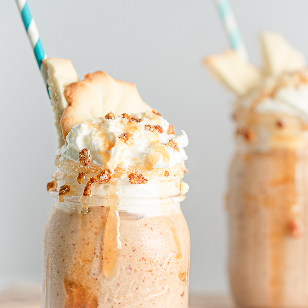 Peach Cobbler Shake | The Addy Bean