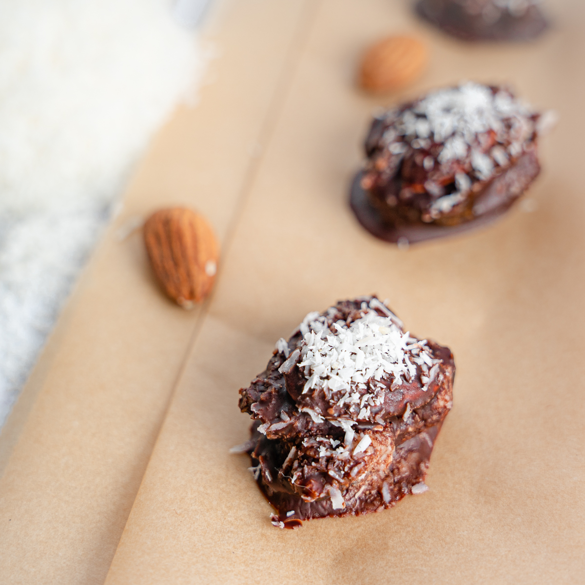 Homemade Almond Joy “Snickers Dates” Recipe | The Addy Bean