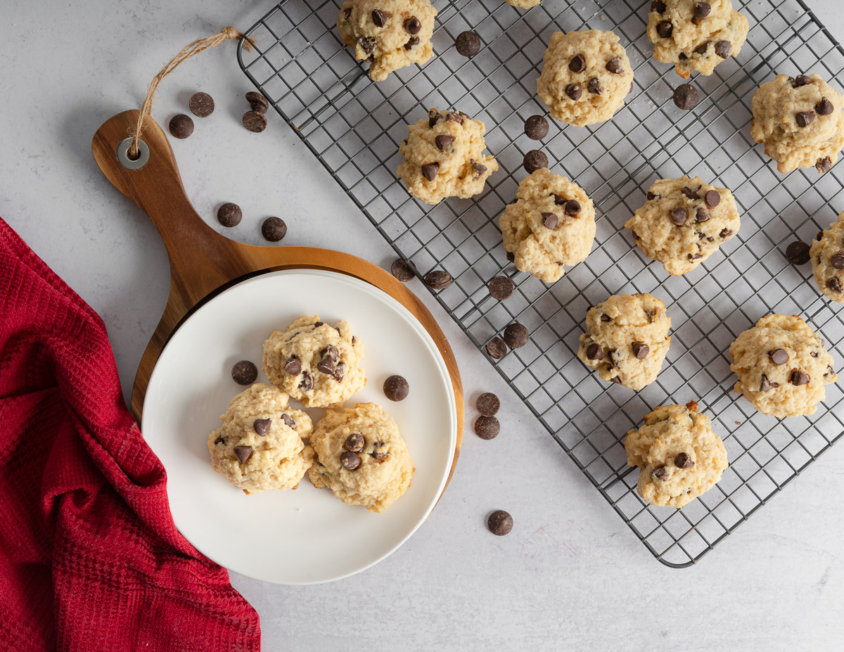 The Best Homemade Chocolate Chip Biscuit Cookies | The Addy Bean