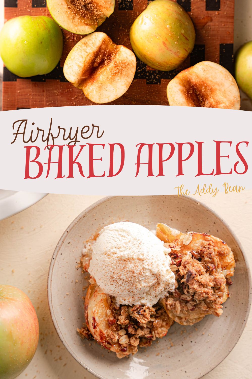Quick and Easy Air Fryer Baked Apples Recipe | The Addy Bean