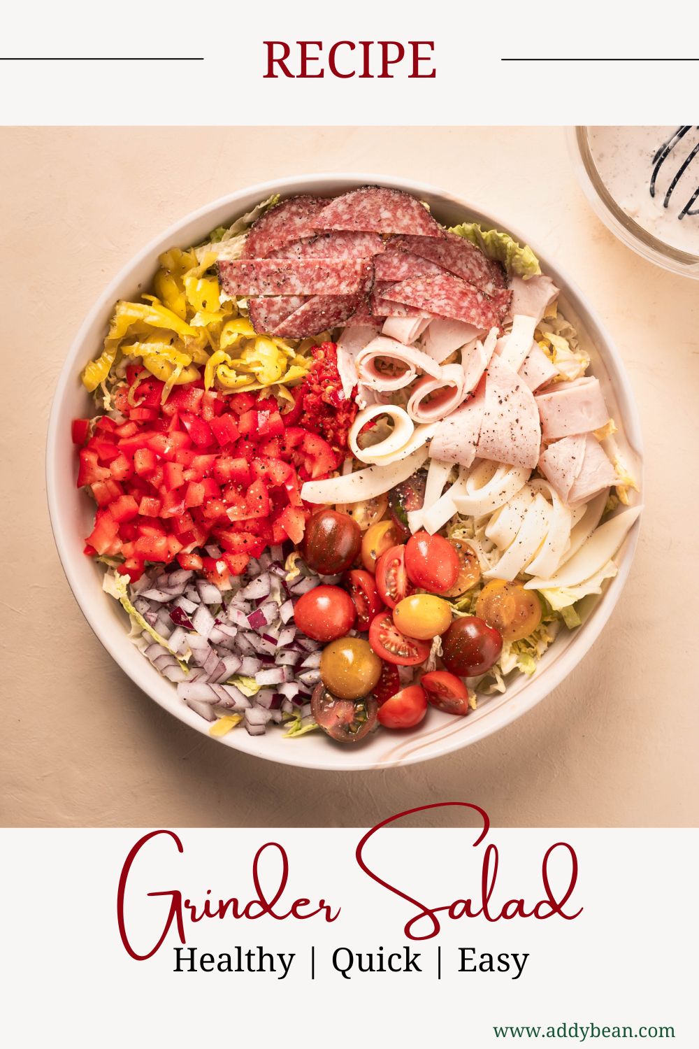 Easy Italian Grinder Salad (Viral Tik Tok Recipe) | The Addy Bean