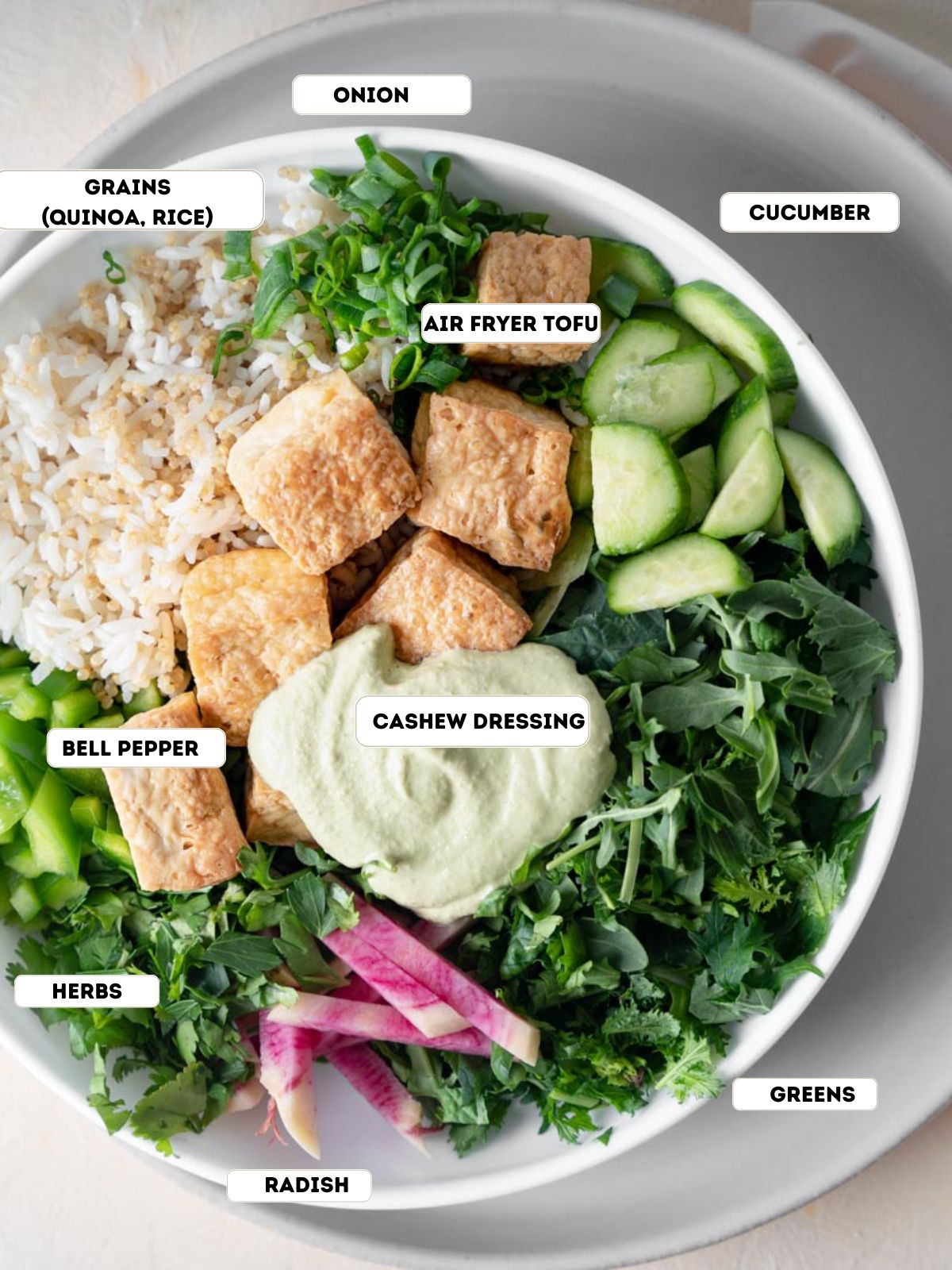 Green Goddess Grain Bowl with Winter Greens & Cashew Dressing | The ...