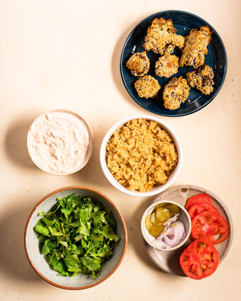 The Ultimate Po’ Boy Bowl with Crispy Air-Fried Mushrooms | The Addy Bean