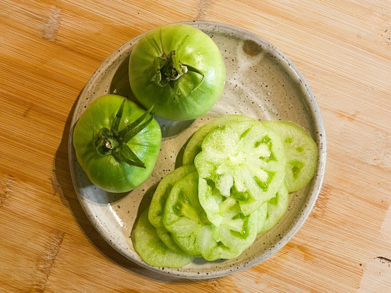 Quick Pickled Green Tomatoes Recipe | The Addy Bean